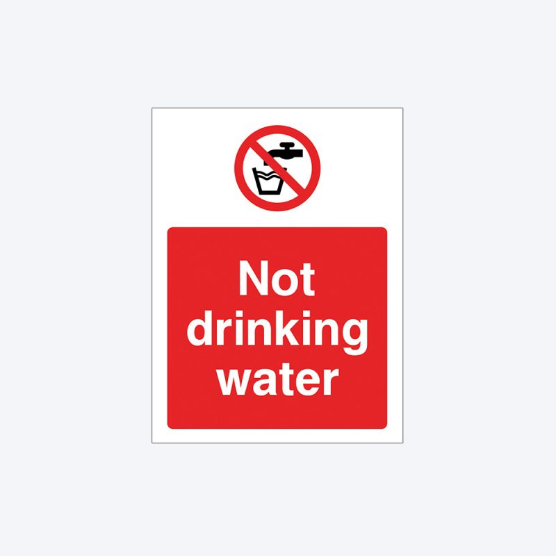 No Drinking Water Sign – Non-Potable Water Safety Notice