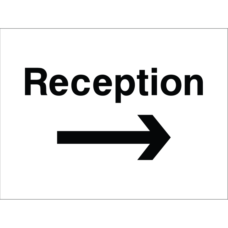 Reception (Right Arrow) Sign